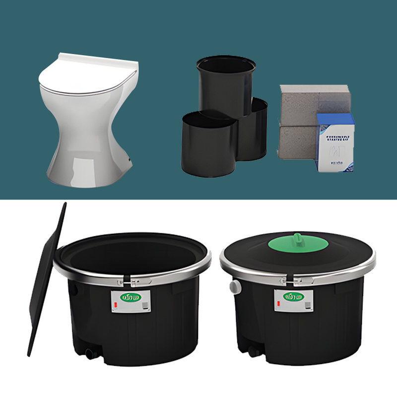 Nature Loo Alectura Composting Toilet with Porcelain Pedestal – Eco Off ...