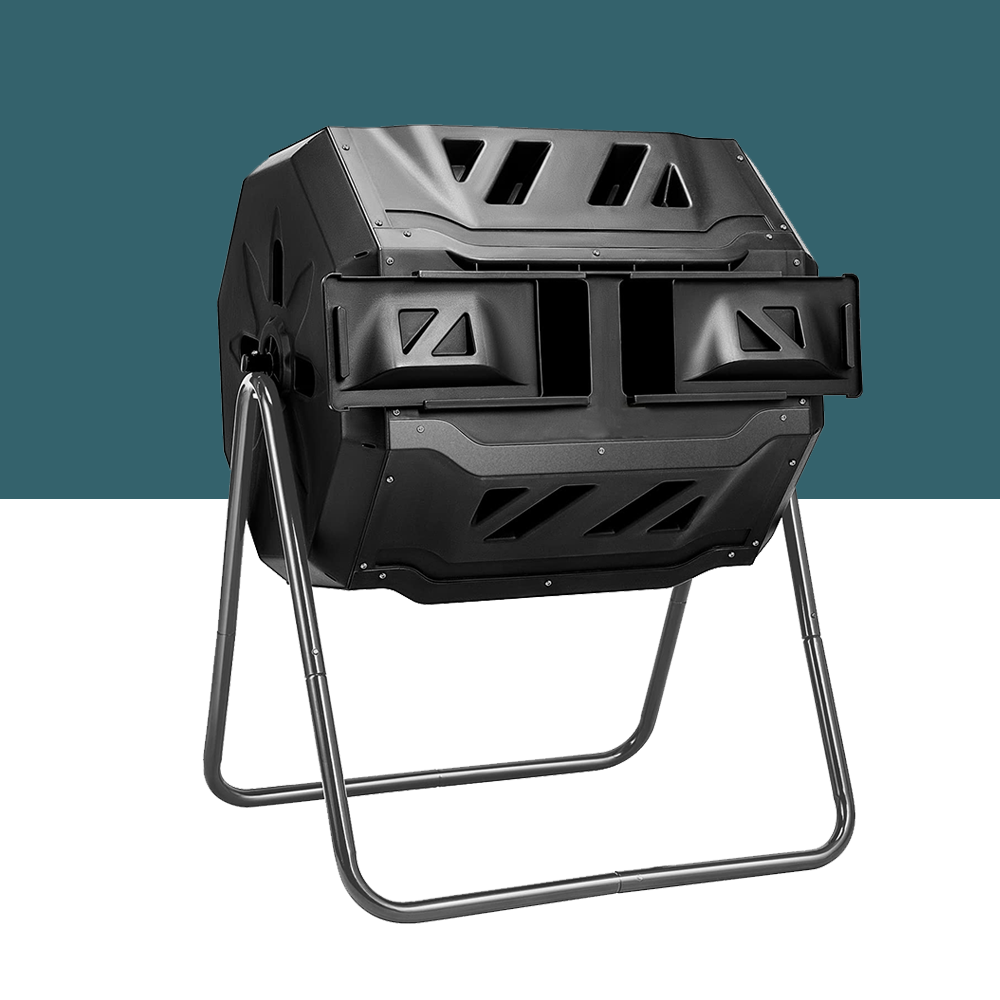 New Aim Dual Chamber 160L Large Outdoor Compost Bin – Eco Off Grid